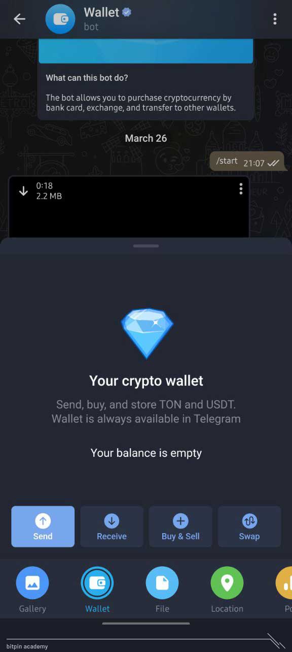 کیف پول تلگرام؛ آموزش جامع راه اندازی و نحوه استفاده از آن